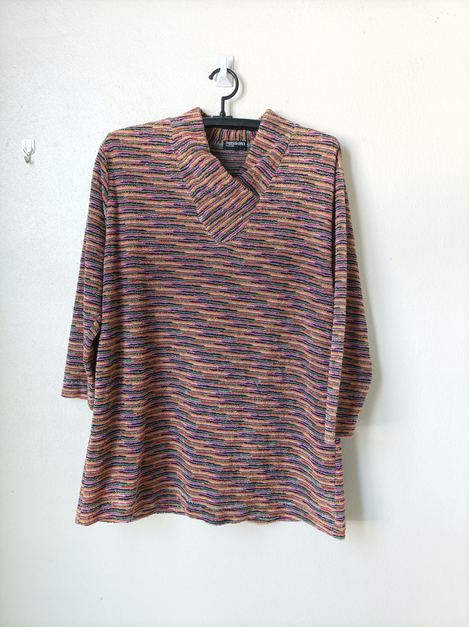 Vintage Missoni Intimo Stripes Multicolor Sweatshirt 90's Missoni ...