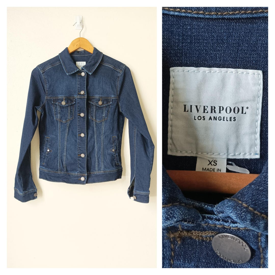 Vintage Liverpool Denim Jacket // Jeans Jacket Size XS - Etsy