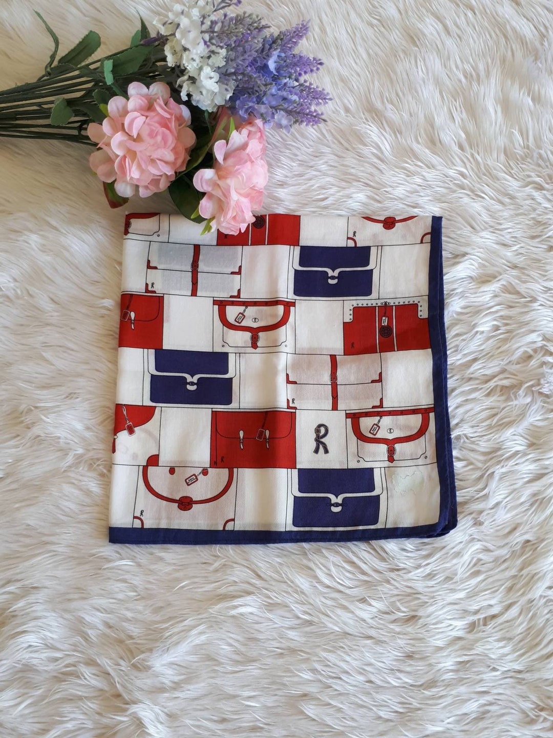 Roberto Di Ca Handkerchief Celine Paris Vintage Hanky Handkerchief ...