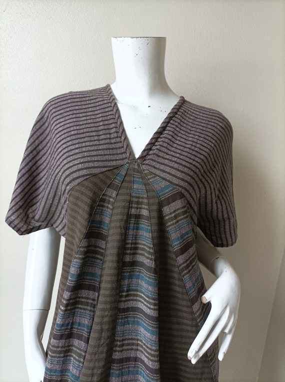 Vintage cotton bohemian patchwork Dress/ Handmade Hi… - Gem