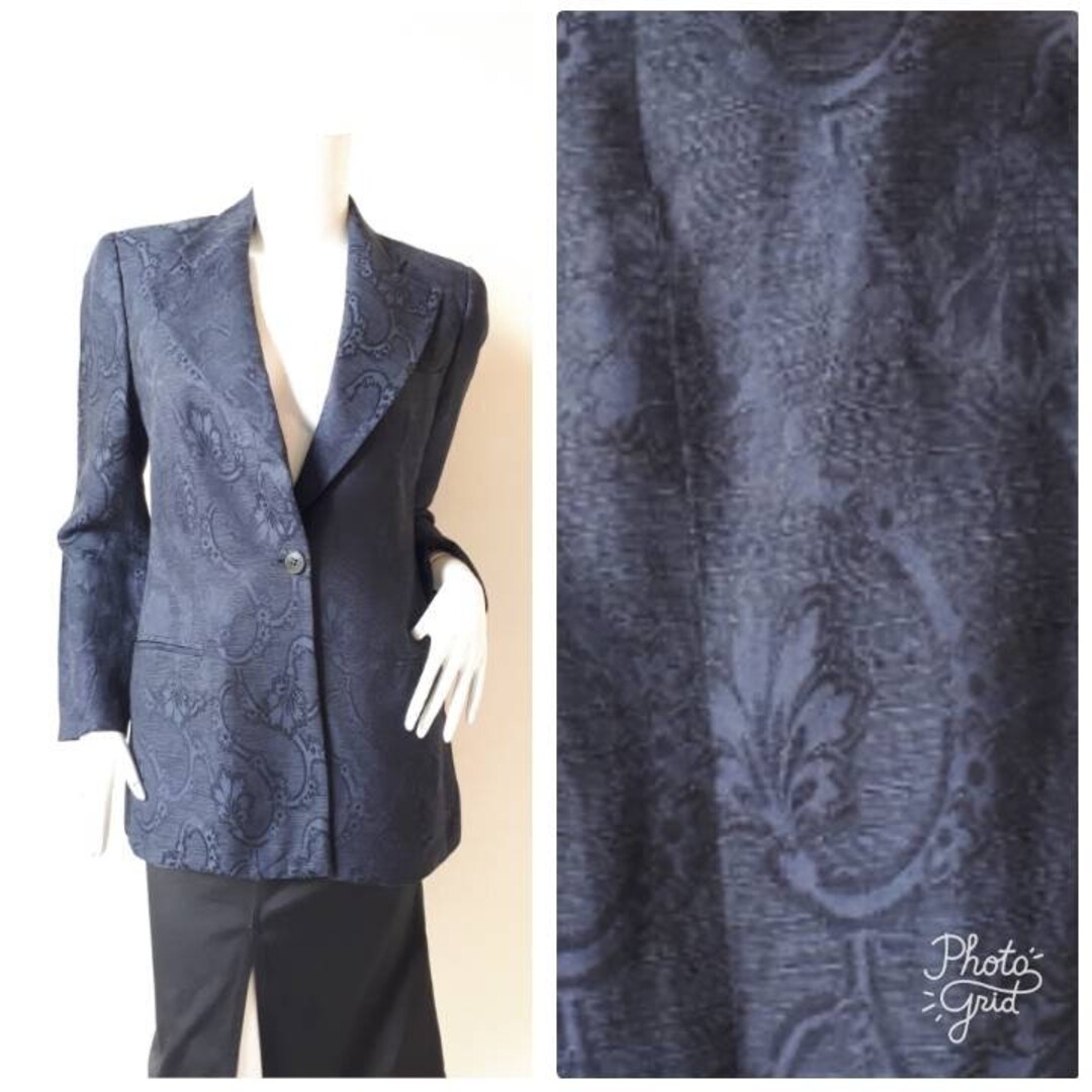 MANI Jacket / Womens Navy Blue Blazer Size 40/10 - Etsy