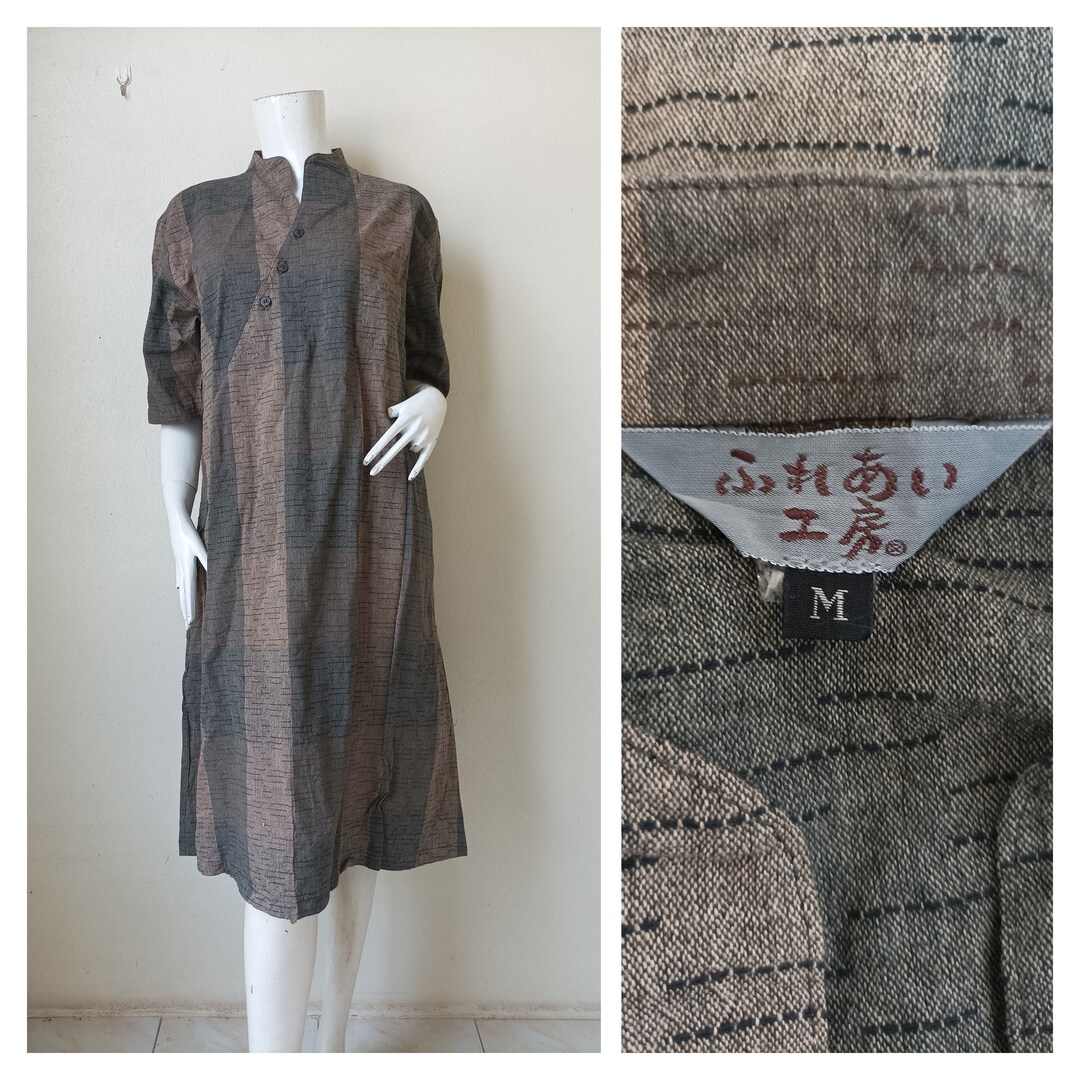 Fureai Workshop Antique Japanese Boro Indigo Dye Dress Vintage Pure ...