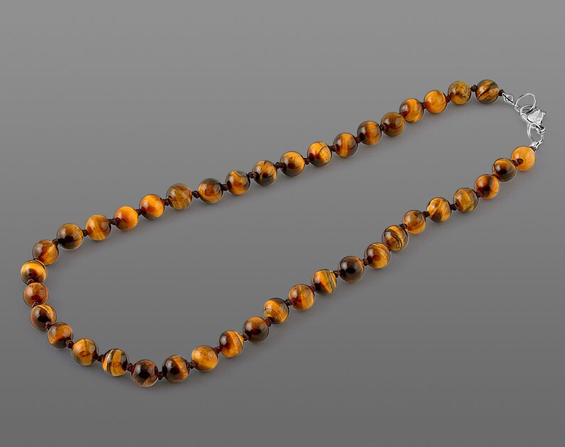 Tiger Eye Necklace Man Necklace Male Necklace Necklace for Men - Etsy