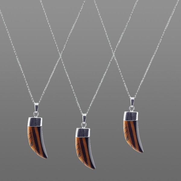 Crystal Tiger Tooth Necklace - Etsy