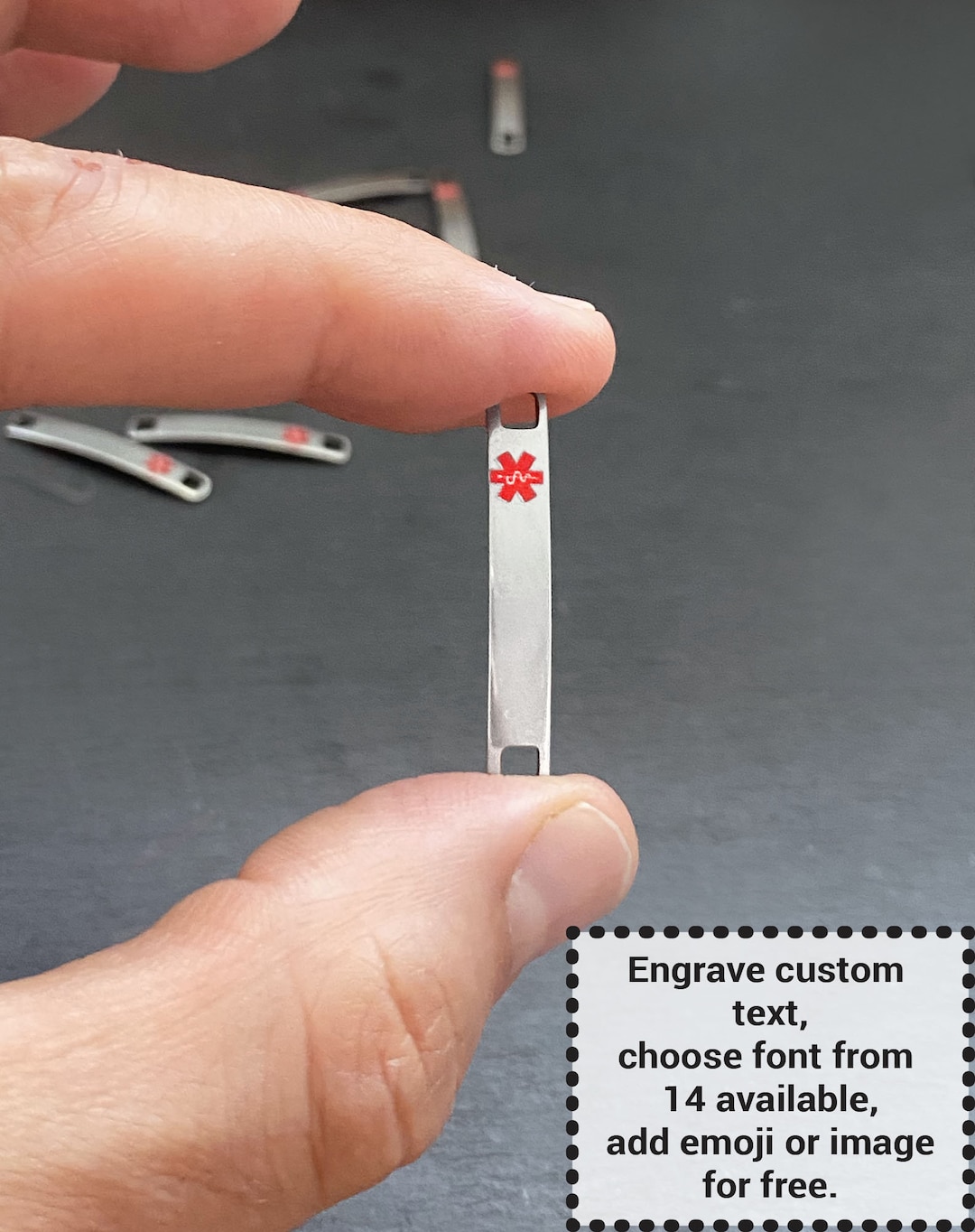Medical Alert Tags Medical ID Bar Medical Alert Link Custom Medical ...