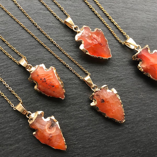 Raw Quartz Silver Arrow Head - Etsy