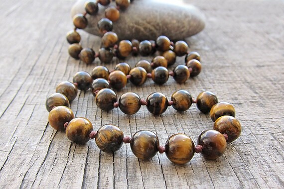 Tiger Eye Necklace Man Necklace Male Necklace Necklace for Men - Etsy
