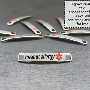 Medical Alert Tags Medical ID Bar Medical Alert Link Custom Medical ...