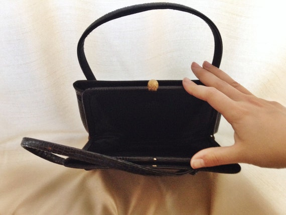 Vintage After 5 lizard print handbag - Gem