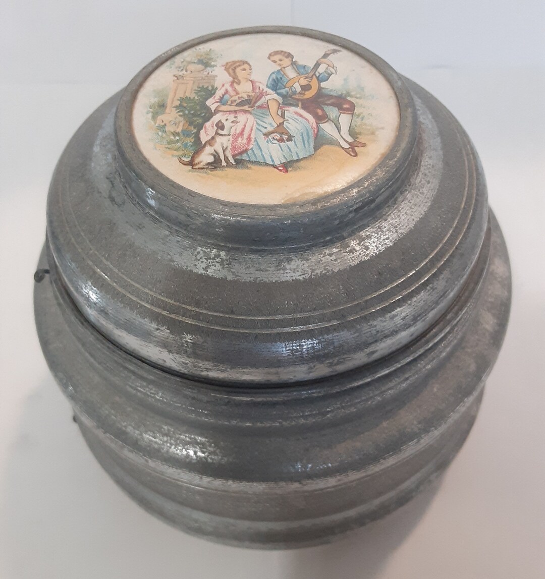 Vintage Powder Puff Trinket Music Box - Etsy