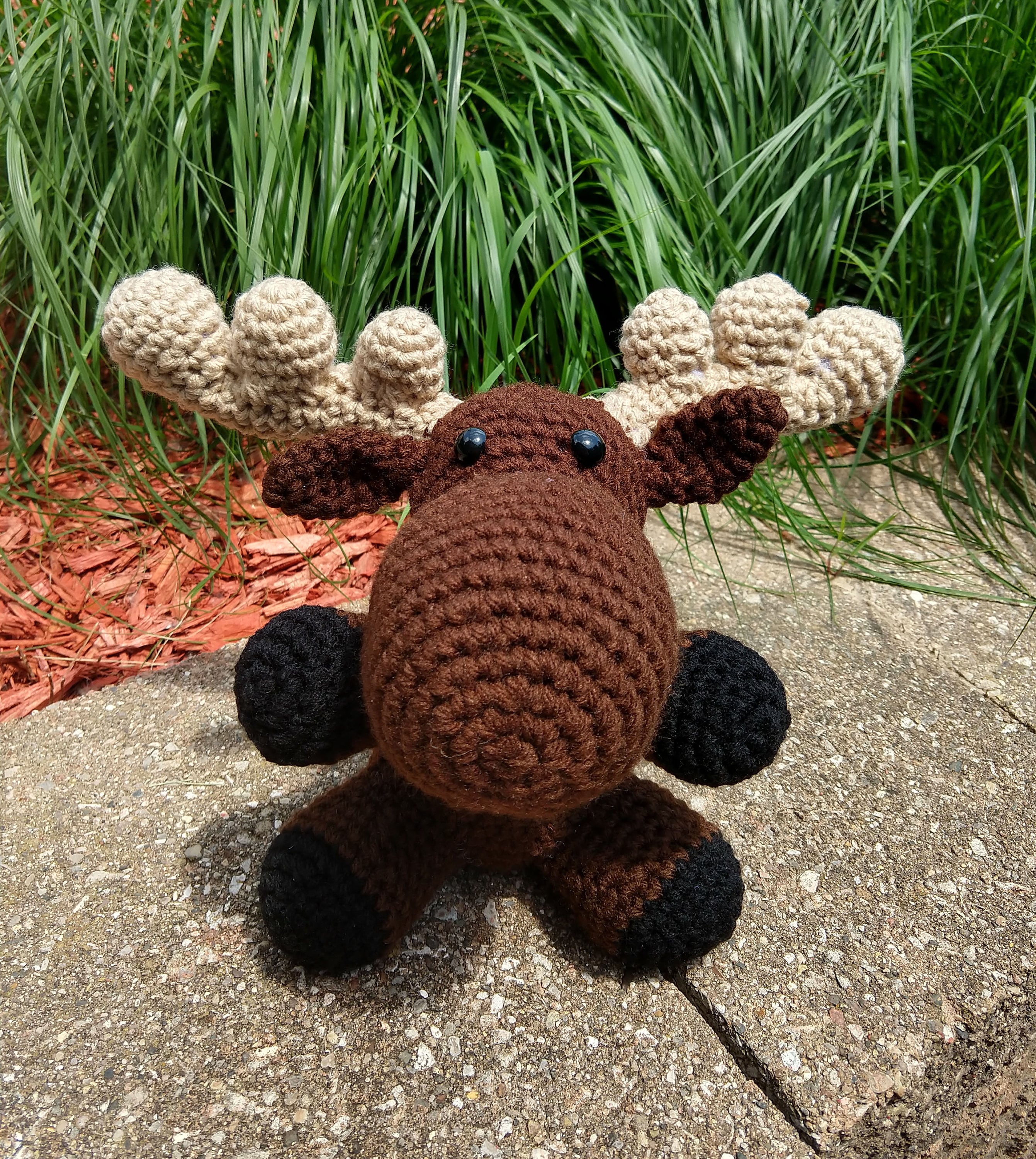 Crocheted Moose Pattern - Etsy