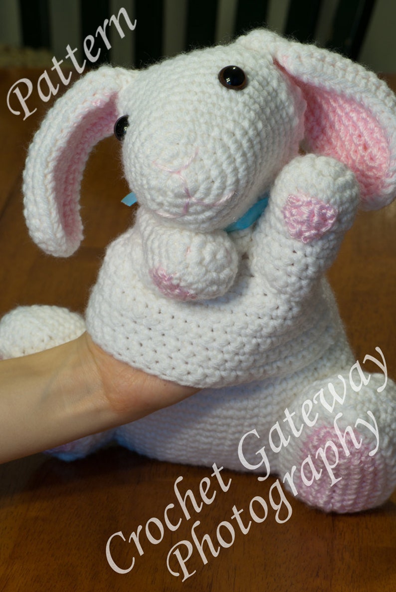 Bunny Puppet, Crochet Pattern, Full Body Hand Puppet - Etsy