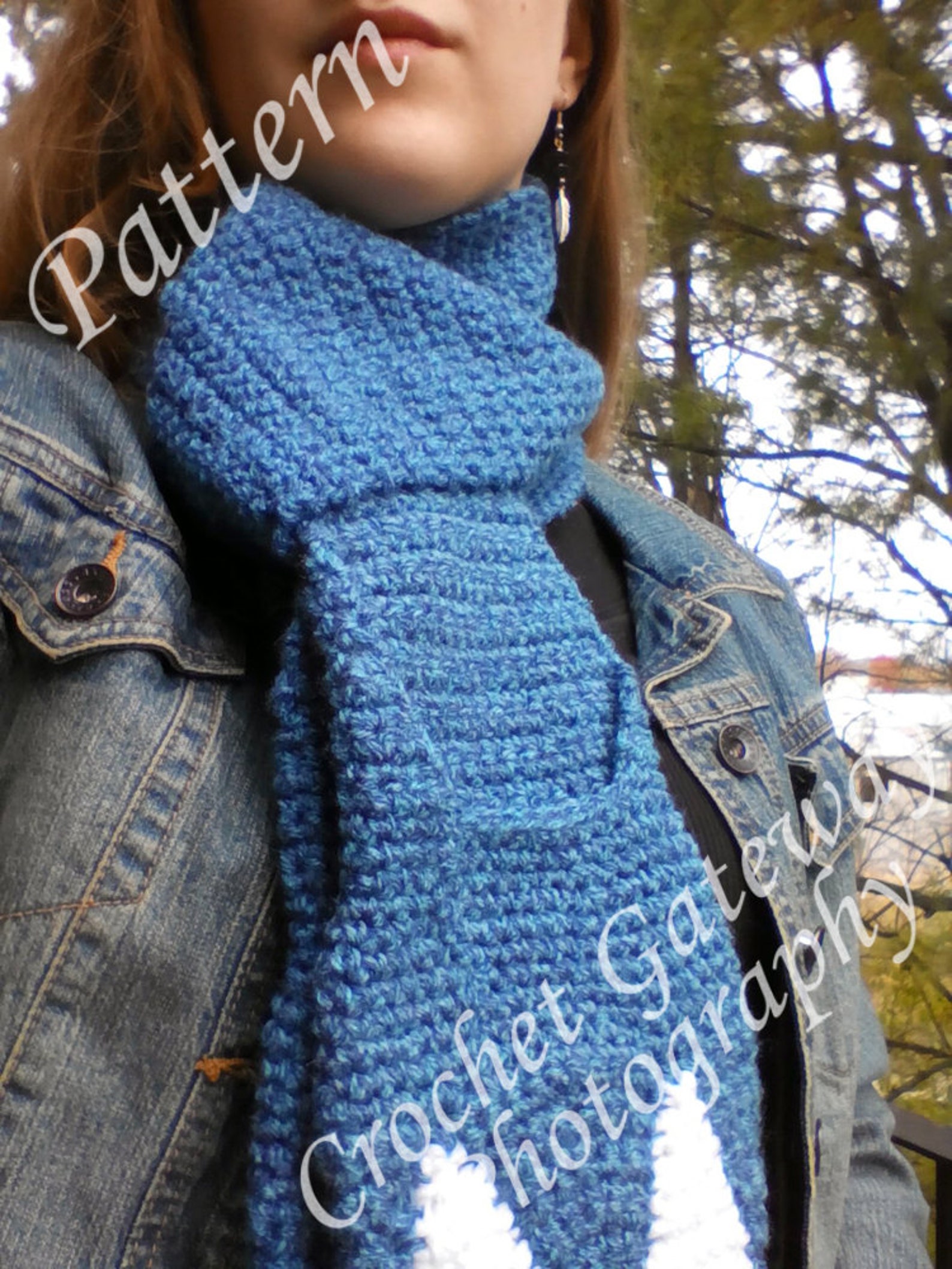 Fox Scarf, Double Tail Scarf W/ Pockets and Hat Pattern - Etsy