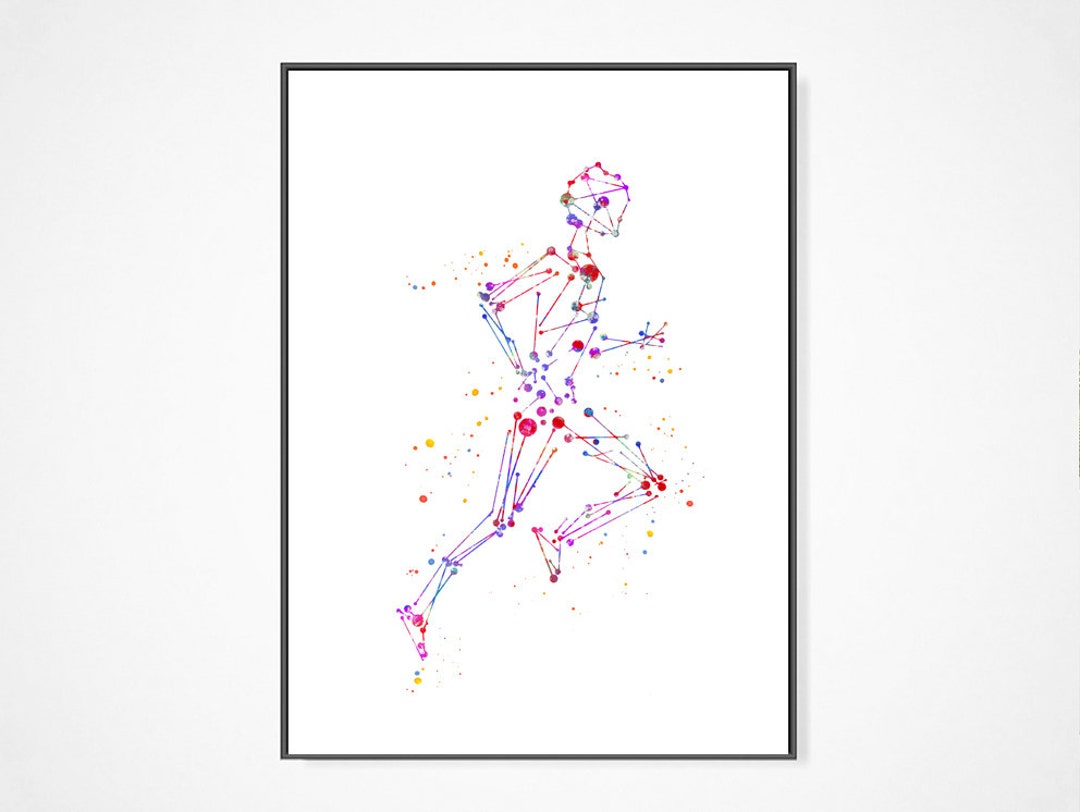 Human Body... Running Human Body Poster. Inspirational Wall Decor ...