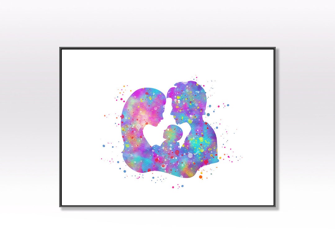 Family Poster... Watercolor Poster. Inspirational Wall Decor. Home ...