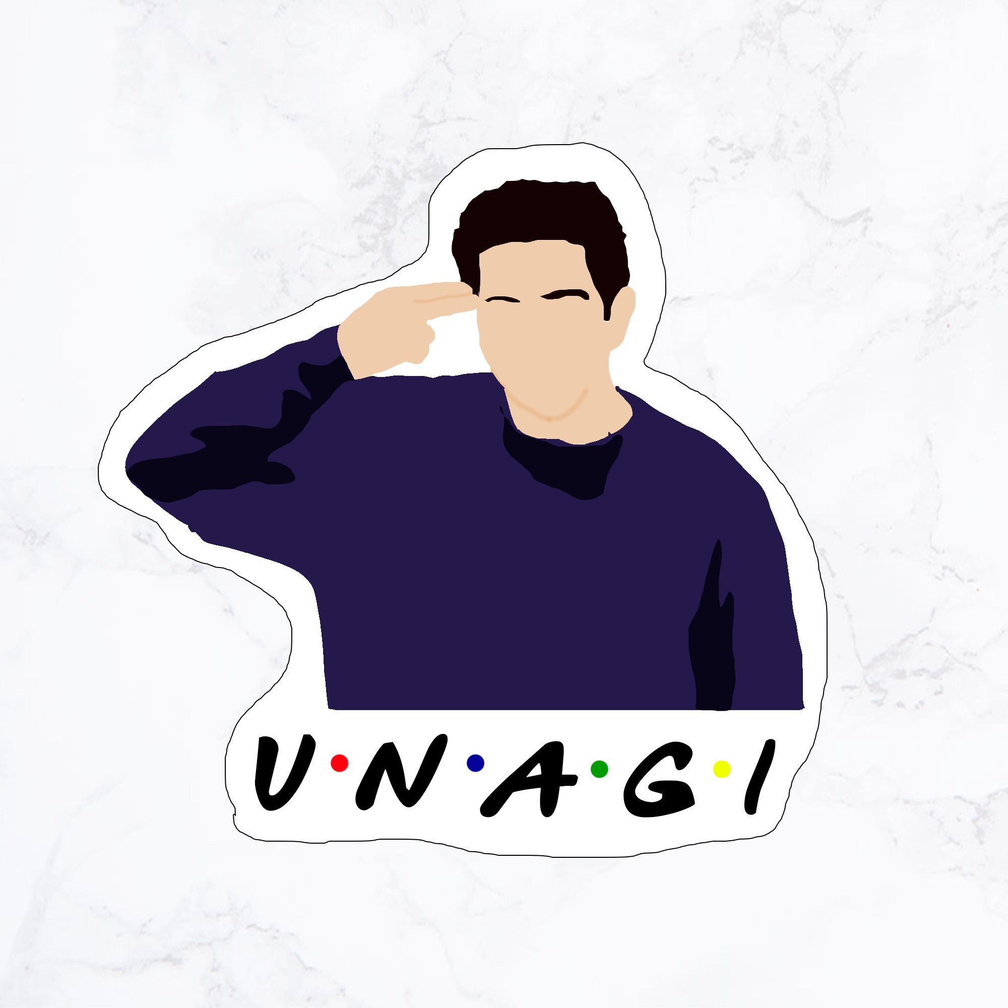 Unagi Sticker From TV Show Friends - Etsy UK