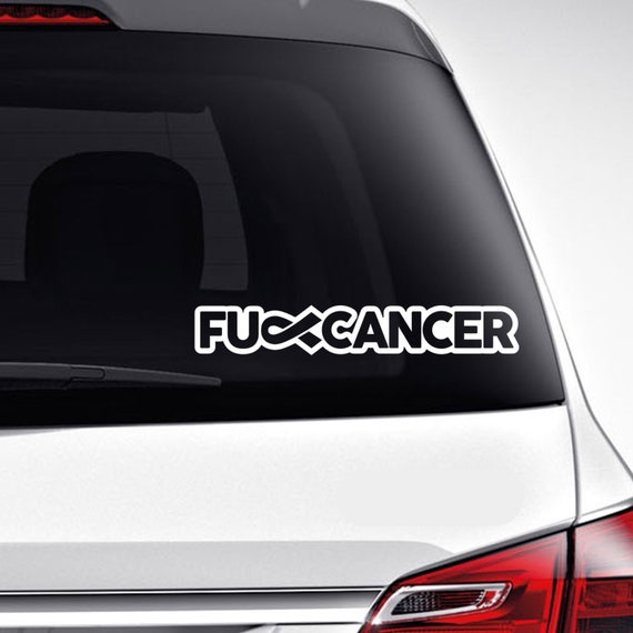 FU Cancer Vinyl Decal | Etsy