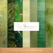 Digital Scrapbook Paper Set - Printable Green Backgrounds - Abstract ...