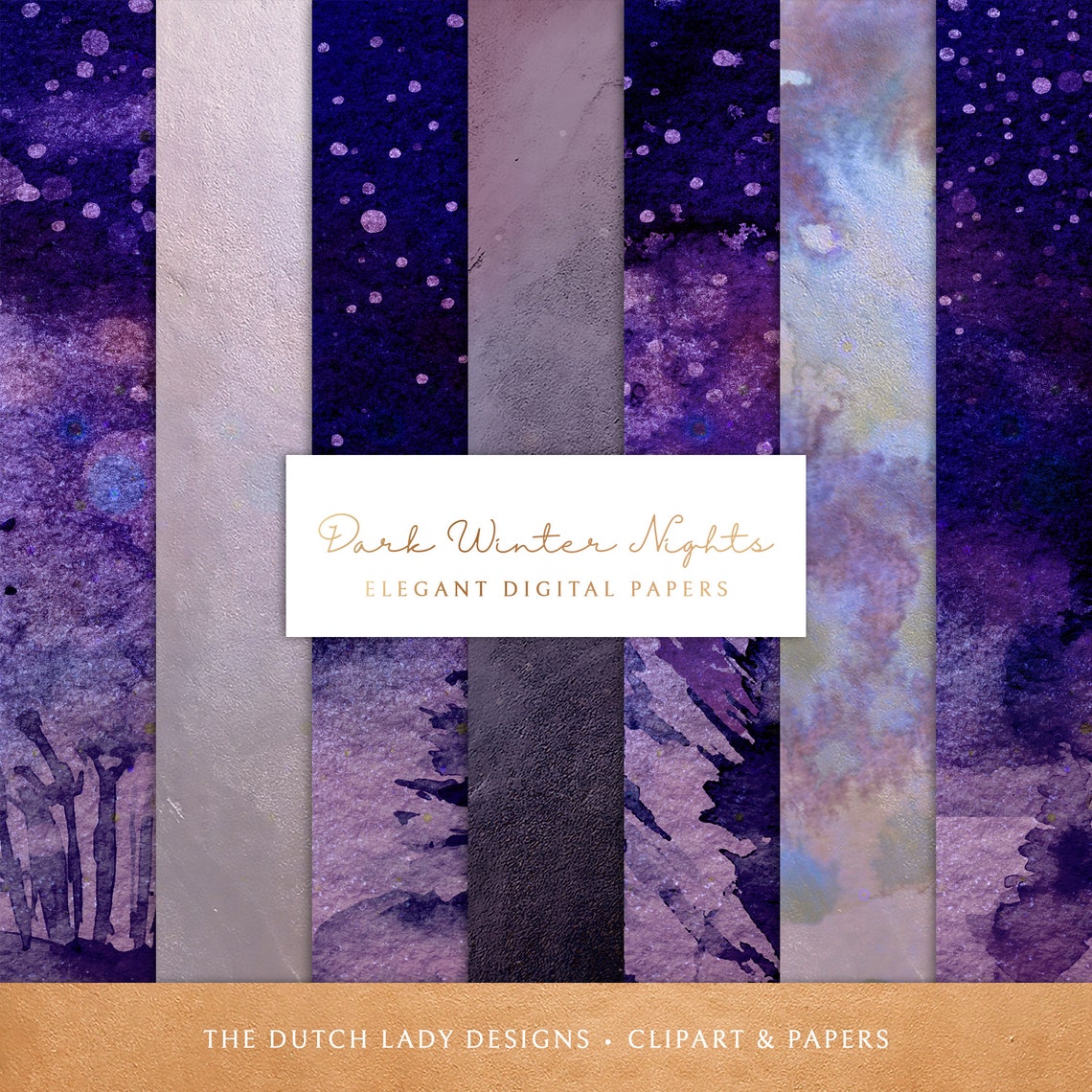 Digital Scrapbook Paper Set Printable Backgrounds Winter & - Etsy