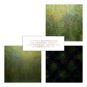 Digital Scrapbook Paper Set - Printable Background - Tropical Leaf ...