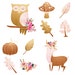 Fairy Forest Clipart Set - Woodland Animals - Autumn - Fall Fairies ...