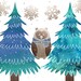 Winter Forest Friends Clipart Set Forest Animals, Pine Trees ...