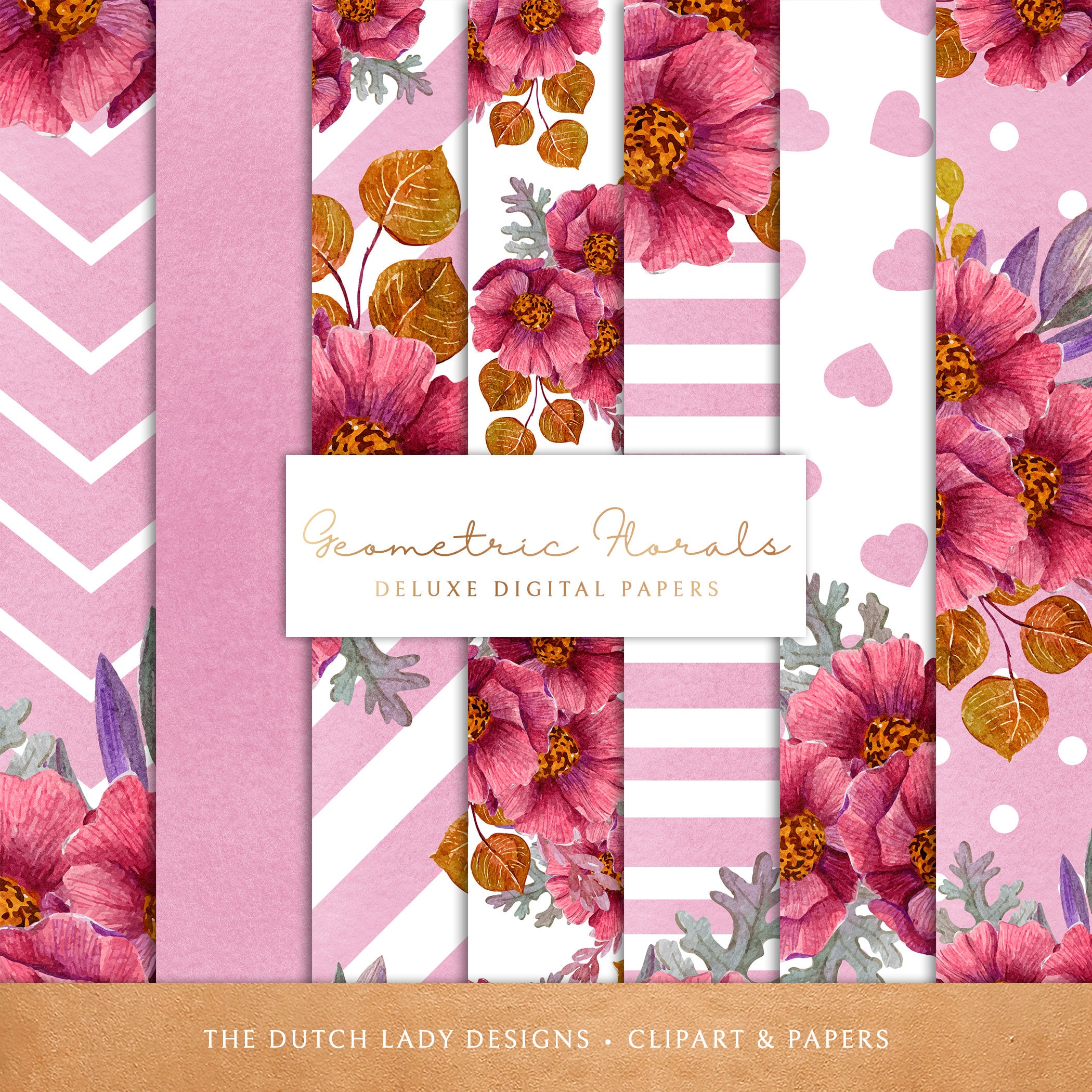 Printable Flower Scrapbook Designs