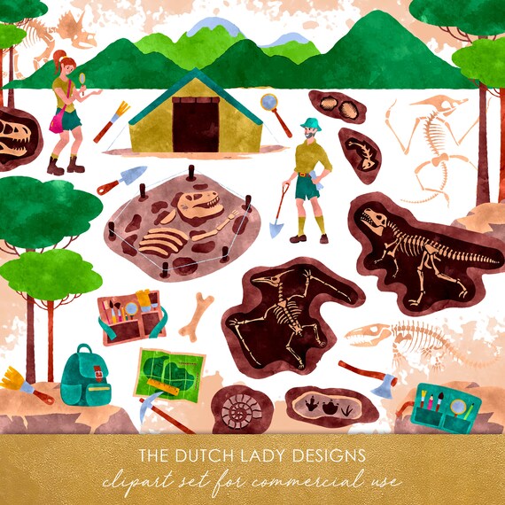 Dinosaur Dig Clipart