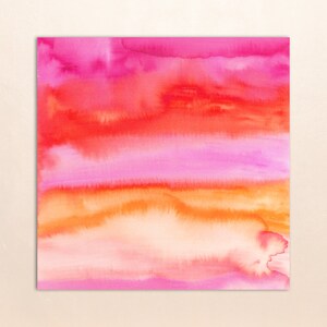 Watercolor Ombre Digital Paper: Pink Orange Abstract Textures (10 JPEG ...