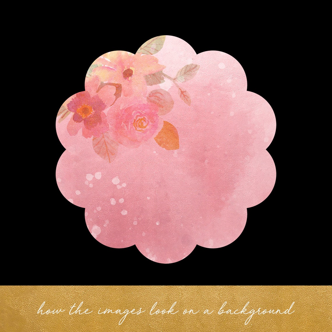 Vintage Bouquet & Label Clipart Set Flowers Floral Labels | Etsy