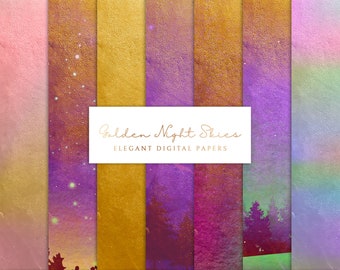 Digital Scrapbook Paper Set Printable Backgrounds Textures | Etsy