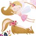 Fairy Forest Clipart Set - Woodland Animals - Autumn - Fall Fairies ...
