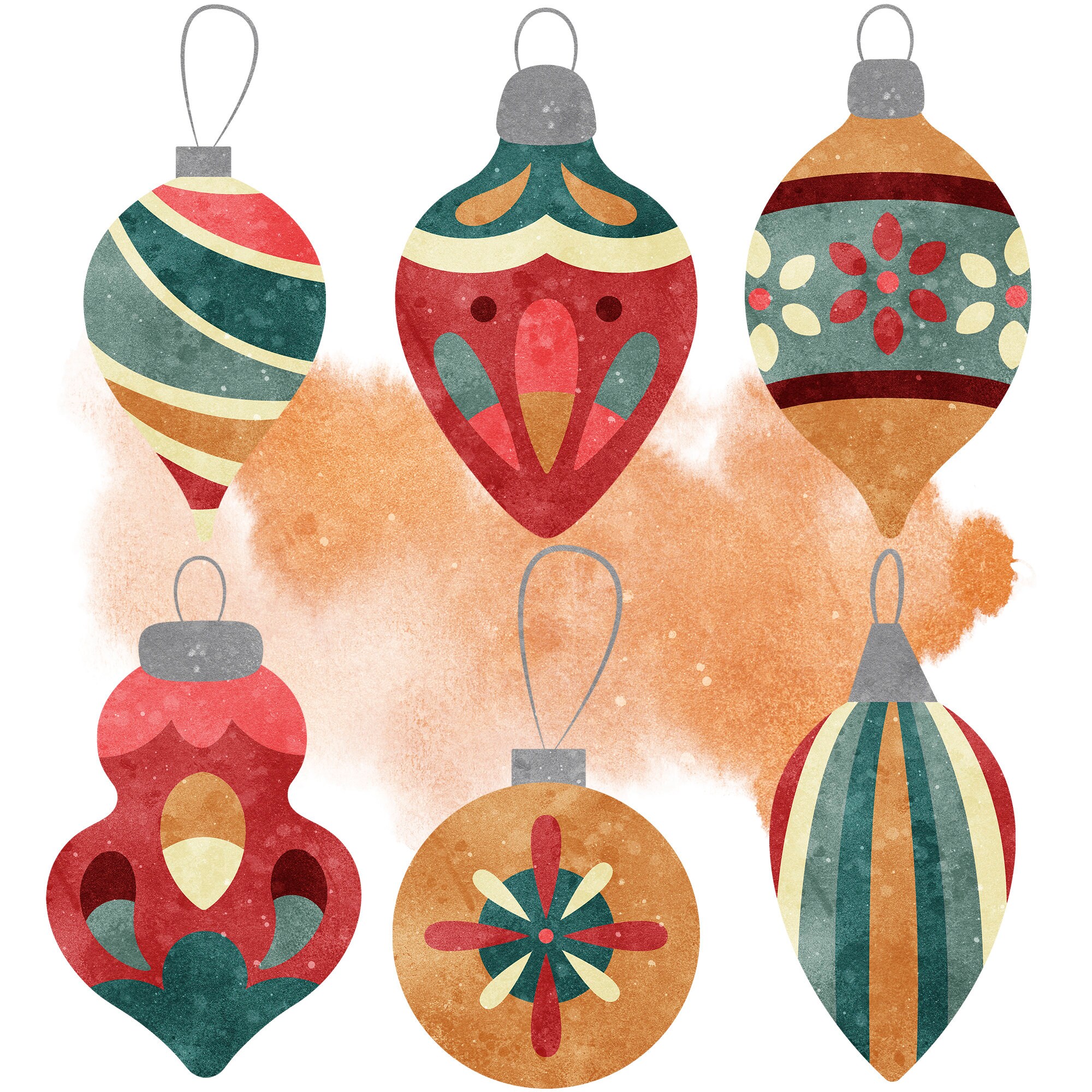 Christmas Toys & Ornaments Clipart Set Nutcracker Rocking | Etsy