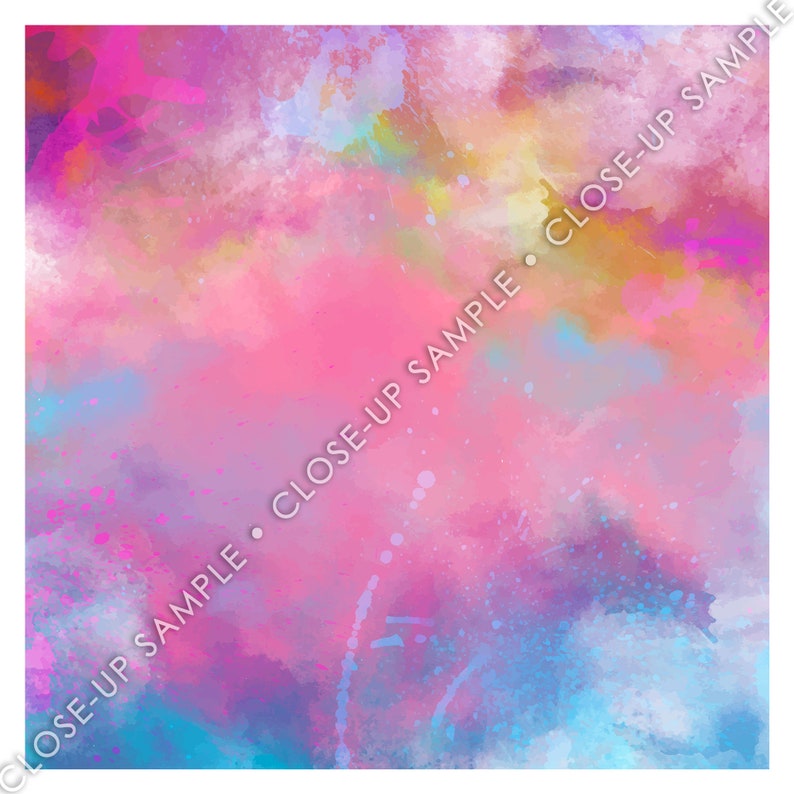 Watercolor Strokes Digital Paper: Abstract Stains, Colorful Backgrounds ...