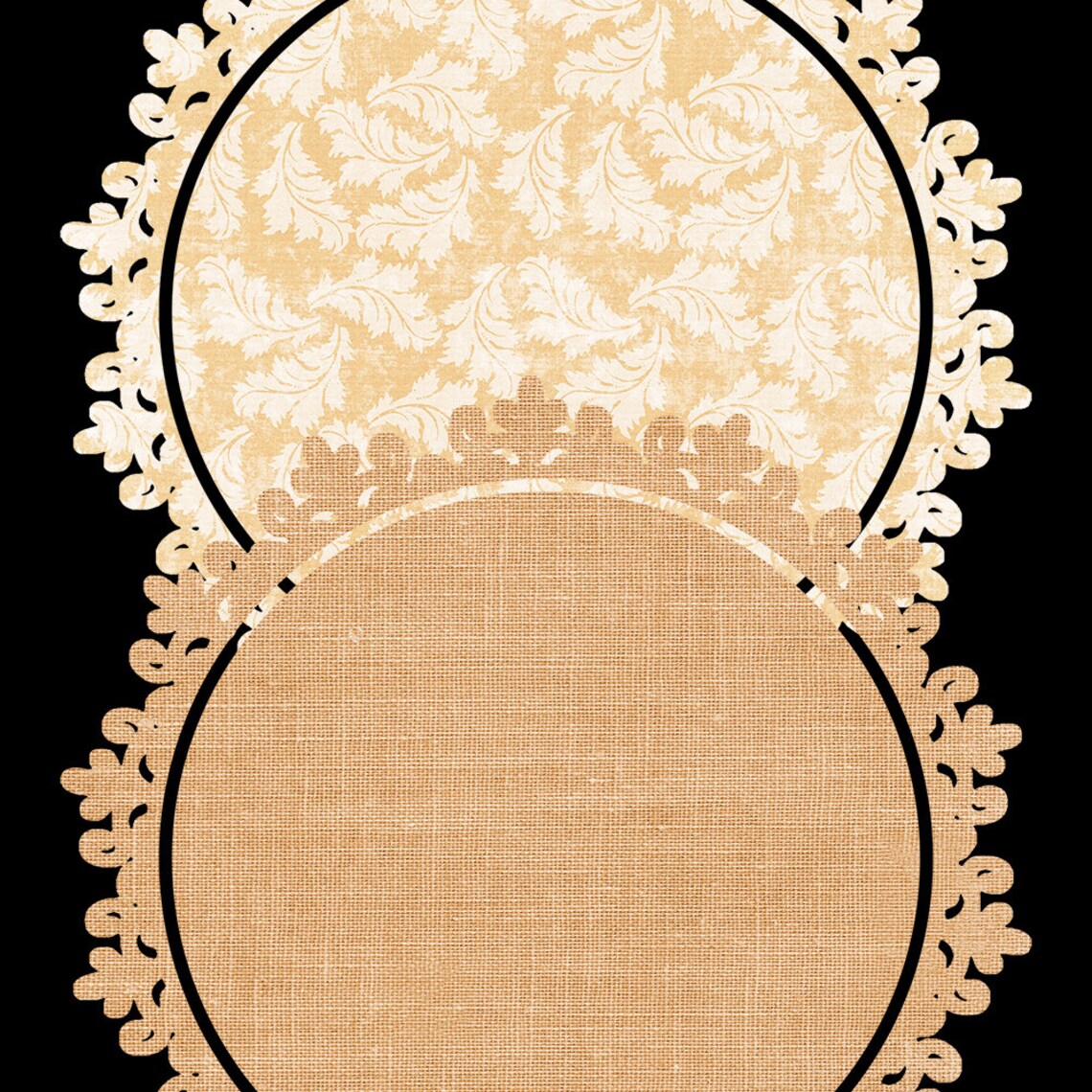 Vintage Doily Clipart Set Circle Shape Labels with Pink | Etsy