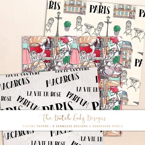 Digital Paper Set - Seamless Patterns - Scrapbook Designs - Tileable ...