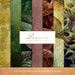 Digital Scrapbook Paper Set - Printable Backgrounds - Leaves - Nature ...
