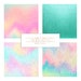 Digital Scrapbook Paper Set - Printable Backgrounds - Unicorn Fur ...