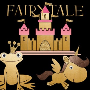 Fairytale Clipart Set - Kids Graphics - Princess, Prince, Castle ...