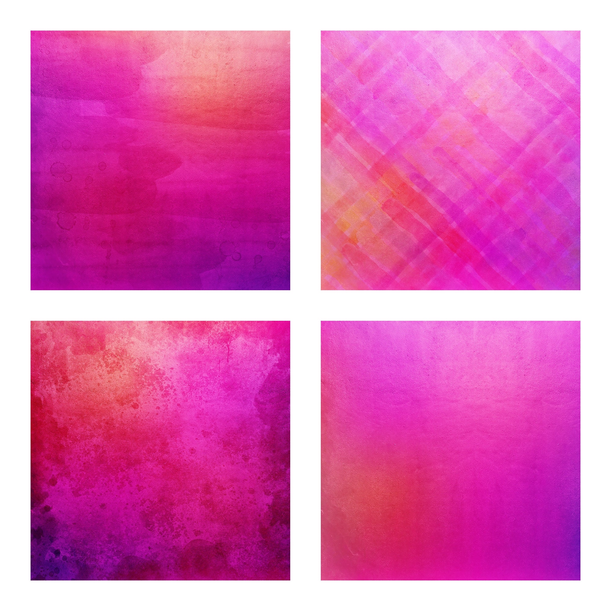 Digital Scrapbook Paper Shiny Red & Pink Textures | Etsy