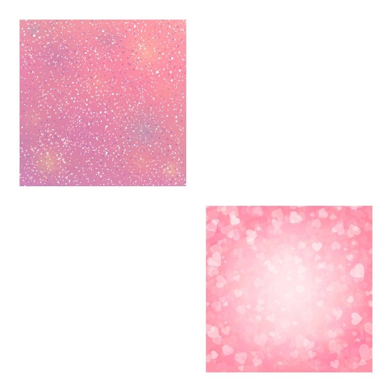 Digital Scrapbook Paper Valentine & Love Bokeh Style Heart - Etsy