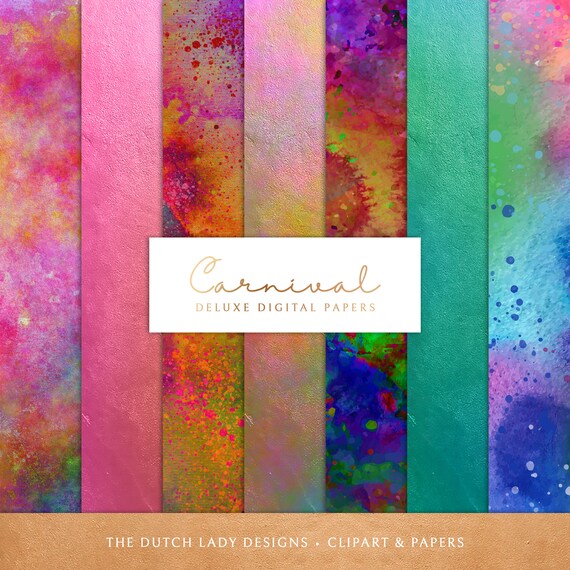 Digital Scrapbook Paper Set Printable Backgrounds Textures - Etsy