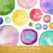 Watercolor Bullet Clipart - With Waterpaint Paper Texture - INSTANT ...