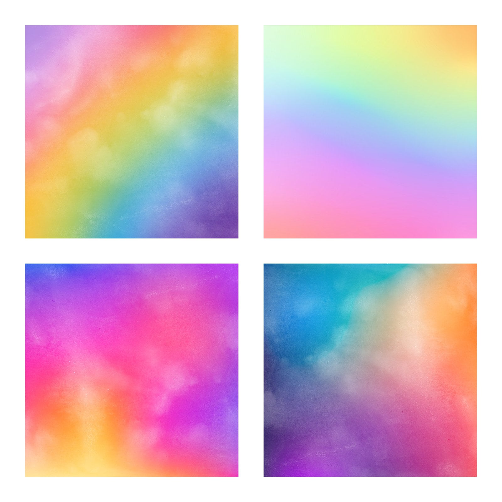 Digital Scrapbook Paper Distressed Rainbow Gradients - Etsy