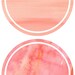 Circle Shaped Label Clipart Set Round Labels in Pink Watercolor Tones ...