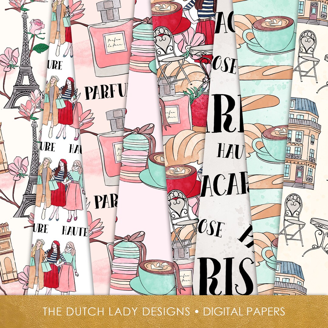 Digital Paper Set - Seamless Patterns - Scrapbook Designs - Tileable ...