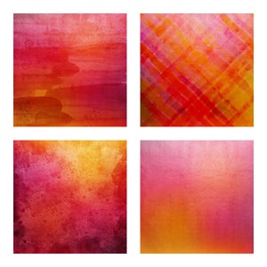 Digital Scrapbook Paper - Shiny Red & Pink Textures - Printable ...