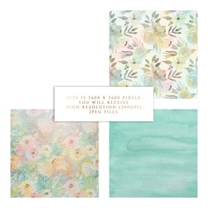 Digital Scrapbook Paper Set - Printable Papers - Floral Backgrounds ...