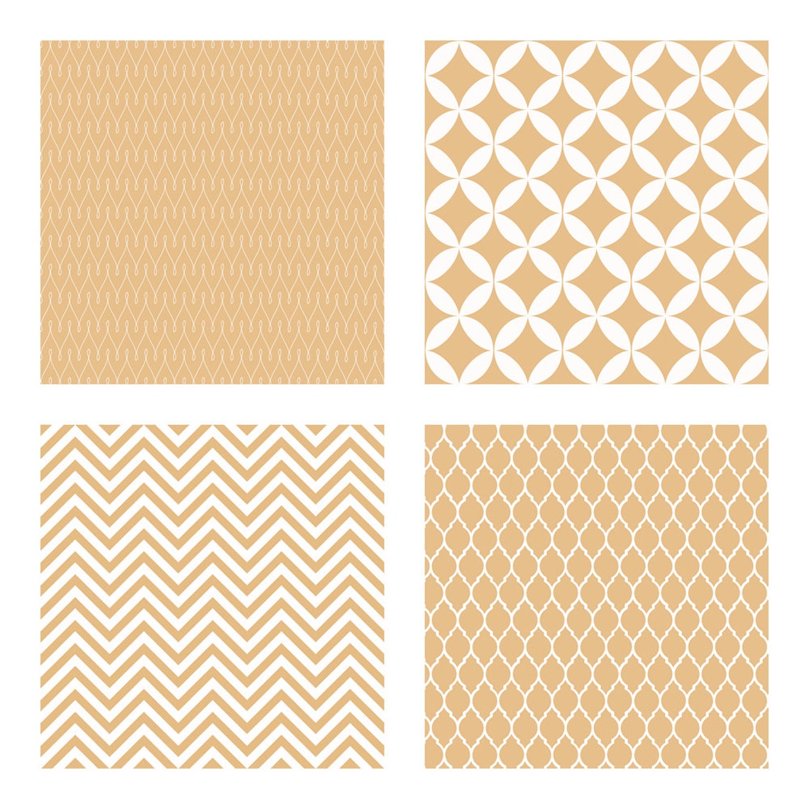 Digital Scrapbook Paper Seamless Geometrics 12 Papers in | Etsy