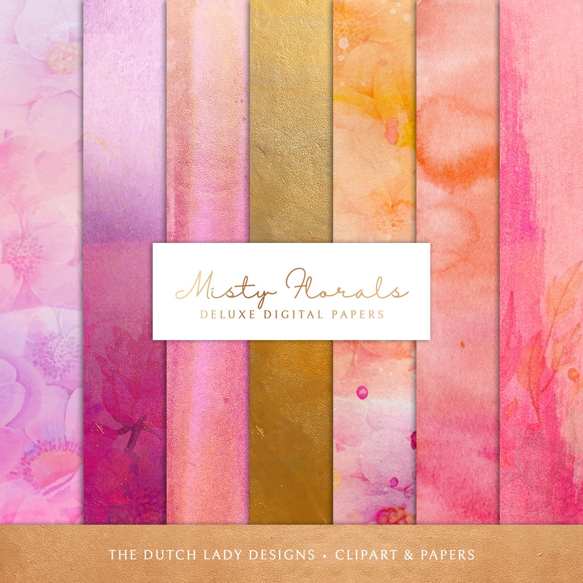 Digital Scrapbook Paper Set Printable Papers Textured | Etsy